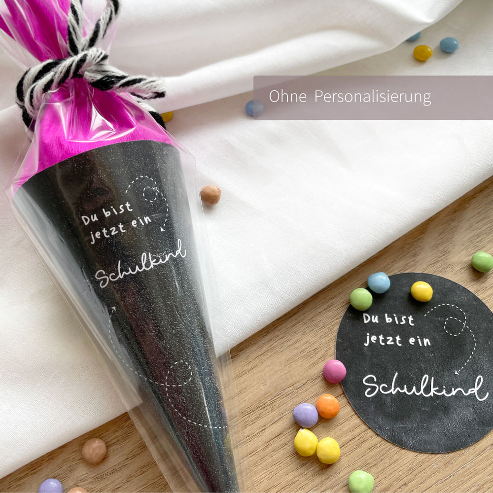 DIY Mini Schultüte basteln - Geschenk zur Einschulung und Party Dekora